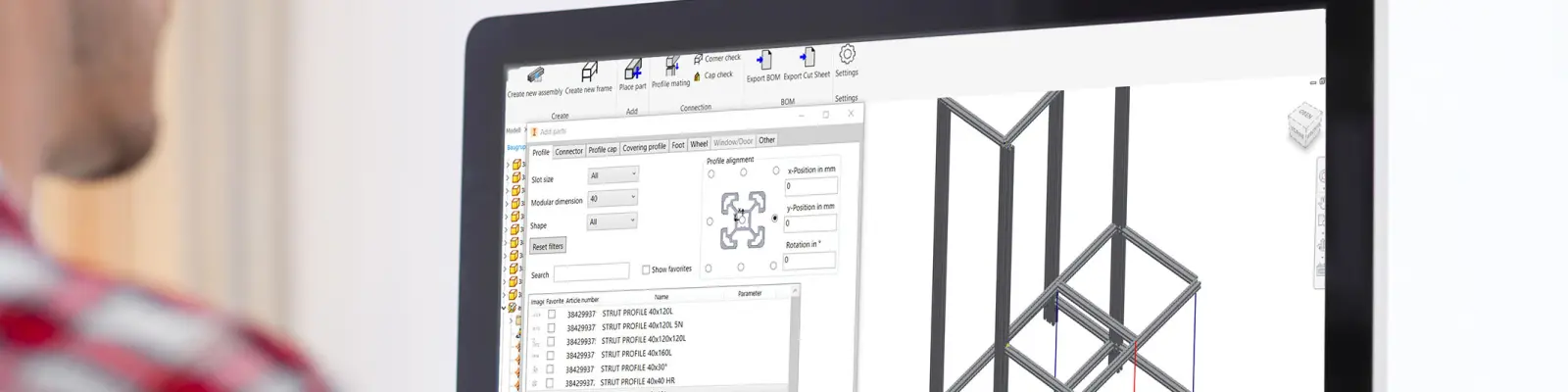 Design Bosch Rexroth’s modular aluminum profile system elements in CAD ...