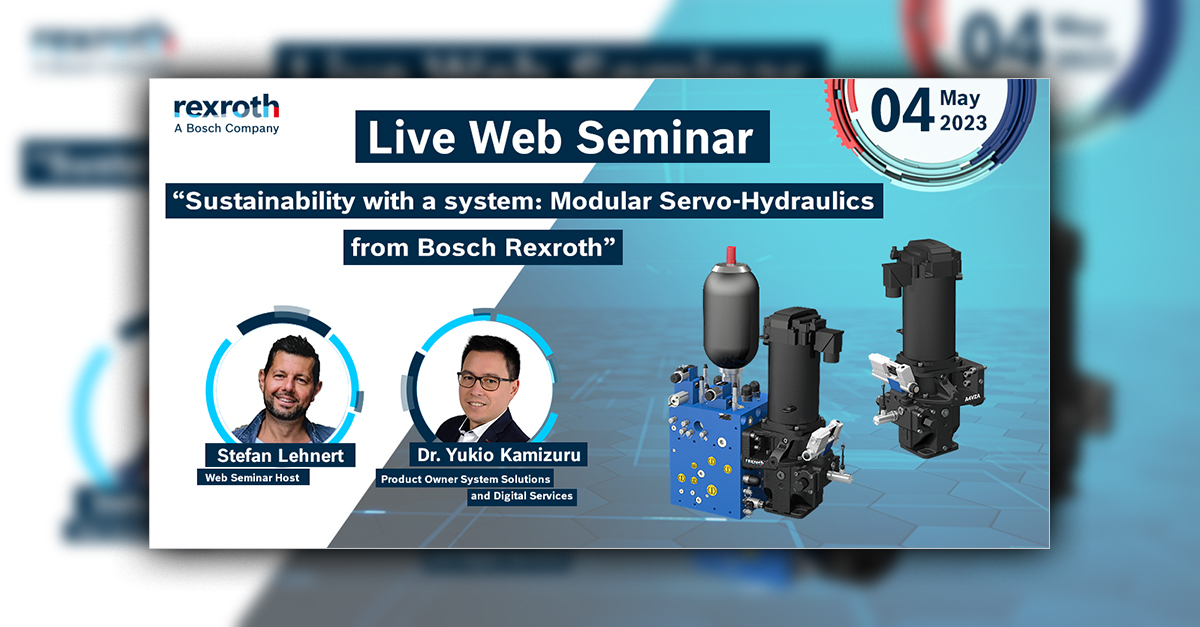 Web-Seminar Registration: Modular Servo-Hydraulics | Bosch Rexroth USA | Bosch Rexroth USA