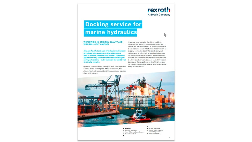 Connected Hydraulics | Bosch Rexroth 한국