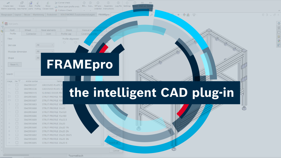 FRAMEpro CAD plug-in | Bosch Rexroth USA