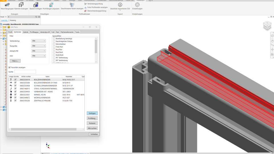 FRAMEpro CAD plug-in | Bosch Rexroth Austria